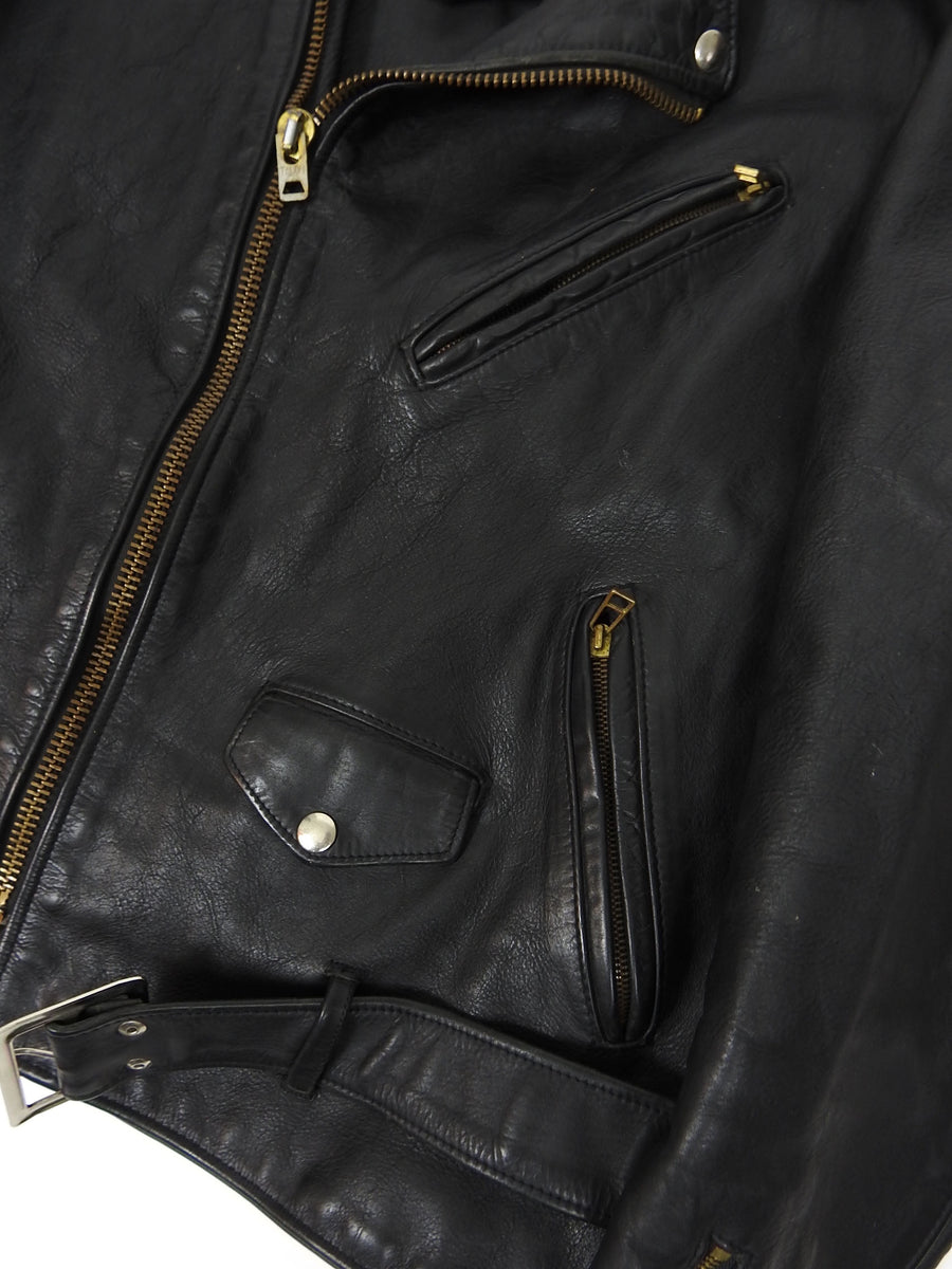 Schott Per2 Perfecto Leather Biker Jacket Size Medium – I Miss You MAN
