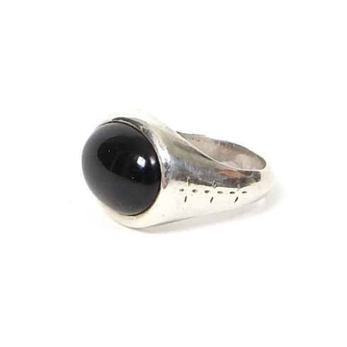 Maple Tubby Ring Silver/Onyx – I Miss You MAN