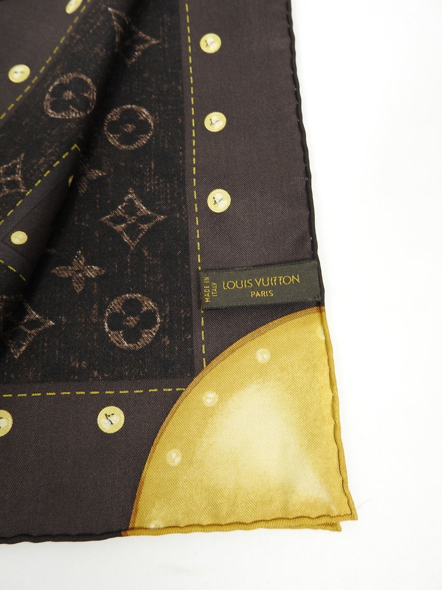 Louis Vuitton Brown Silk/Wool Trunks Scarf – I Miss You MAN