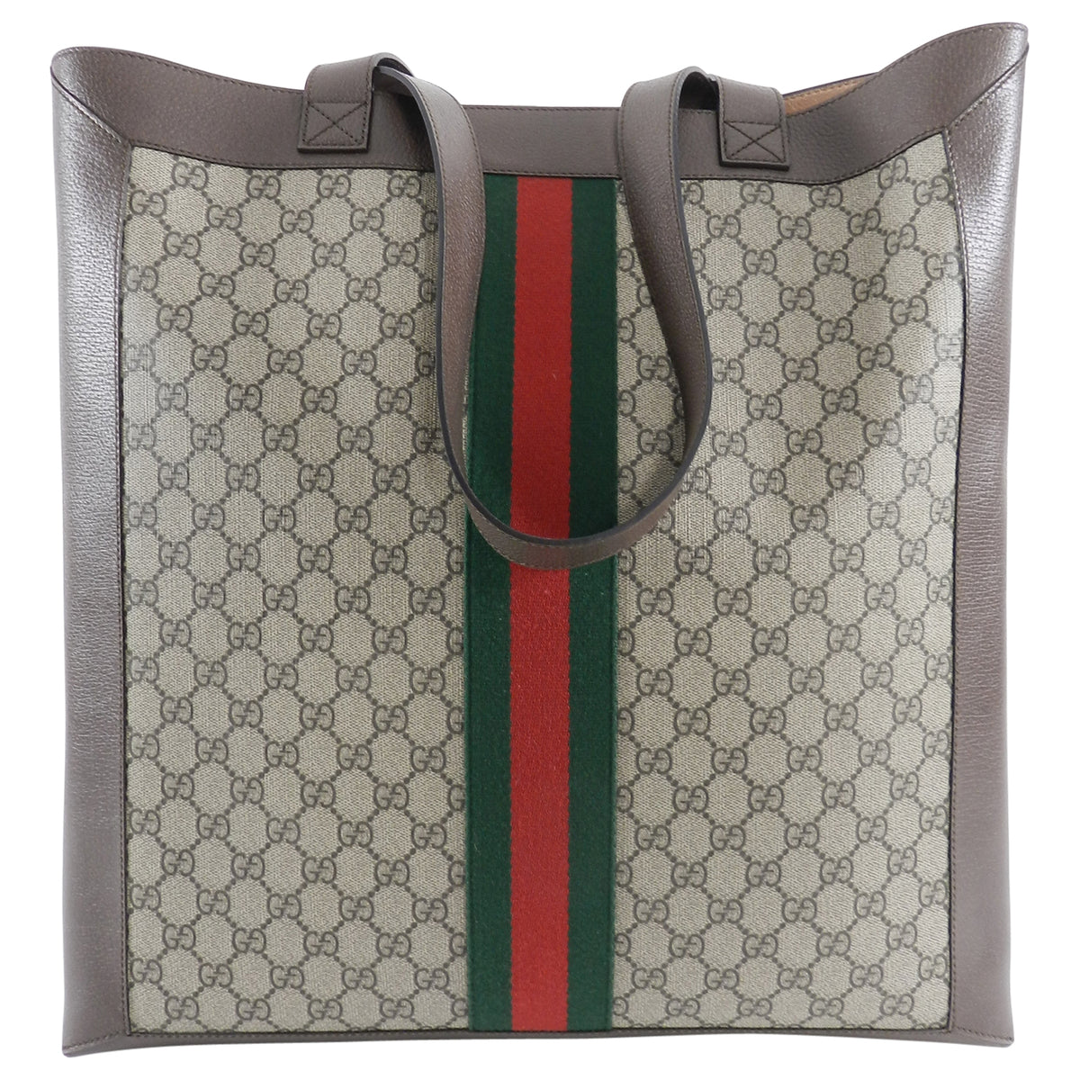 Gucci Ophidia Brown Monogram Soft GG Supreme Large Tote Bag – I Miss ...
